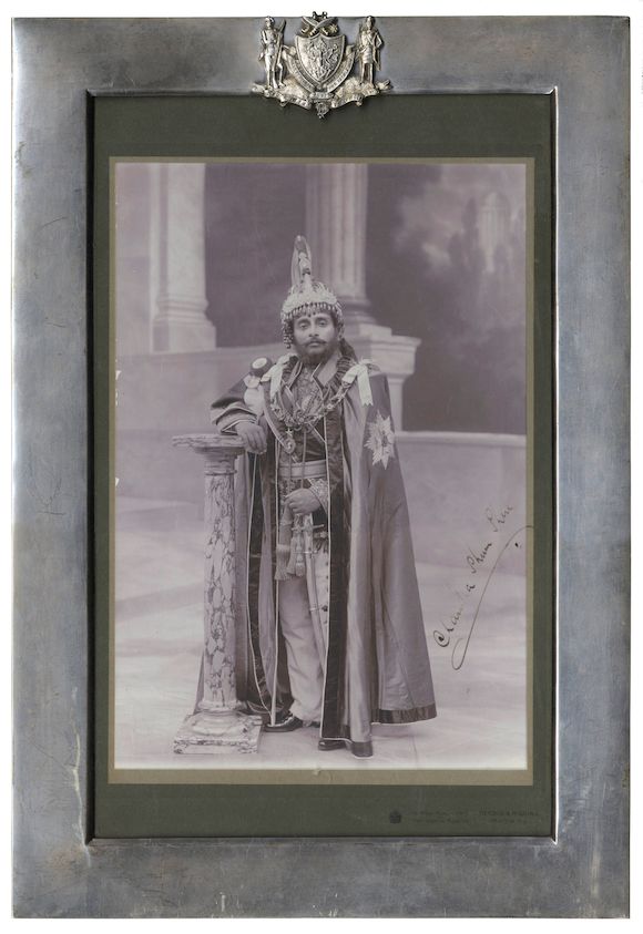 Bonhams : NEPAL A signed portrait of Maharaja Chandra Shamsher, [c.1910]