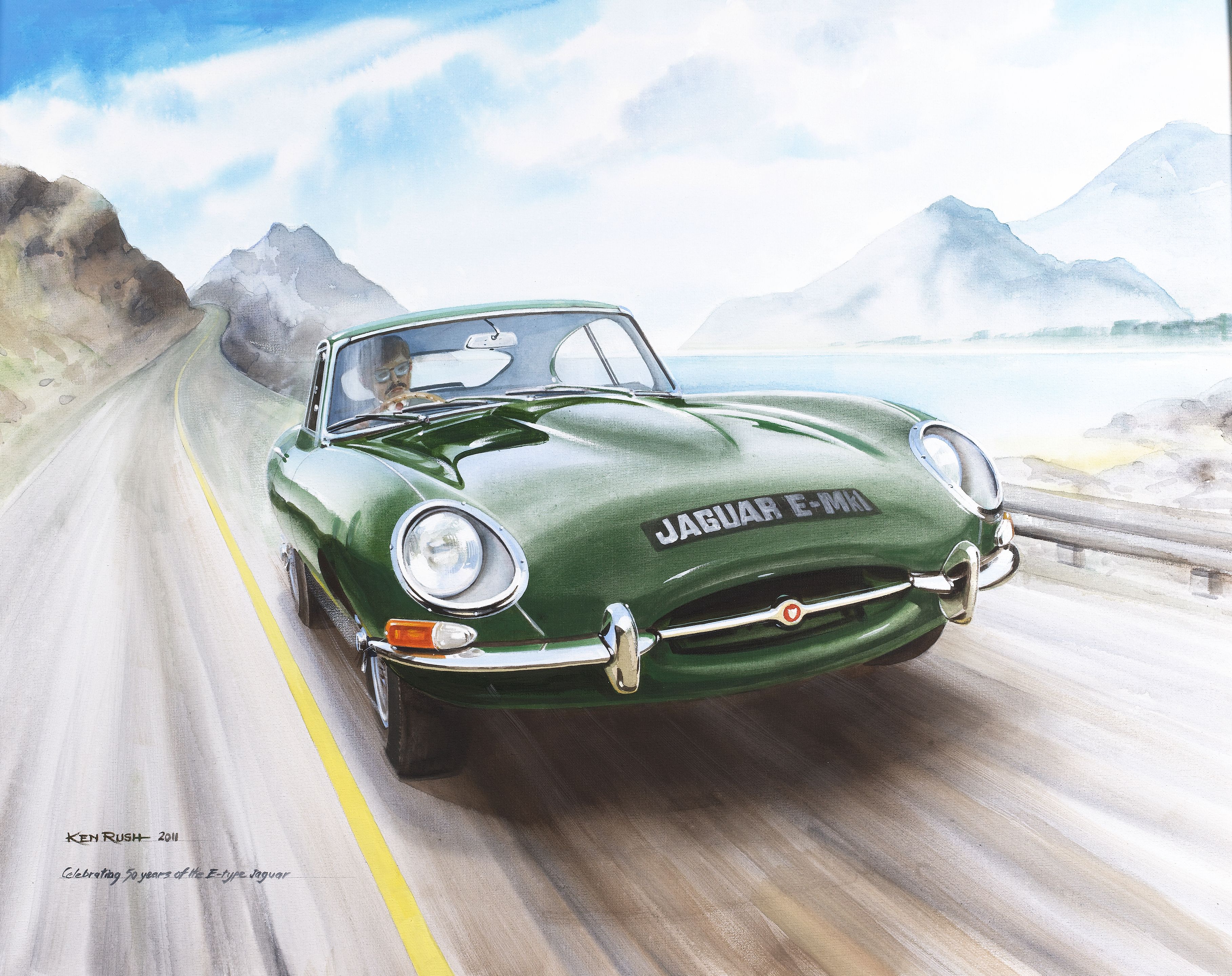 Bonhams Cars : Ken Rush (1931-), 'Celebrating 50 Years of the E-type ...