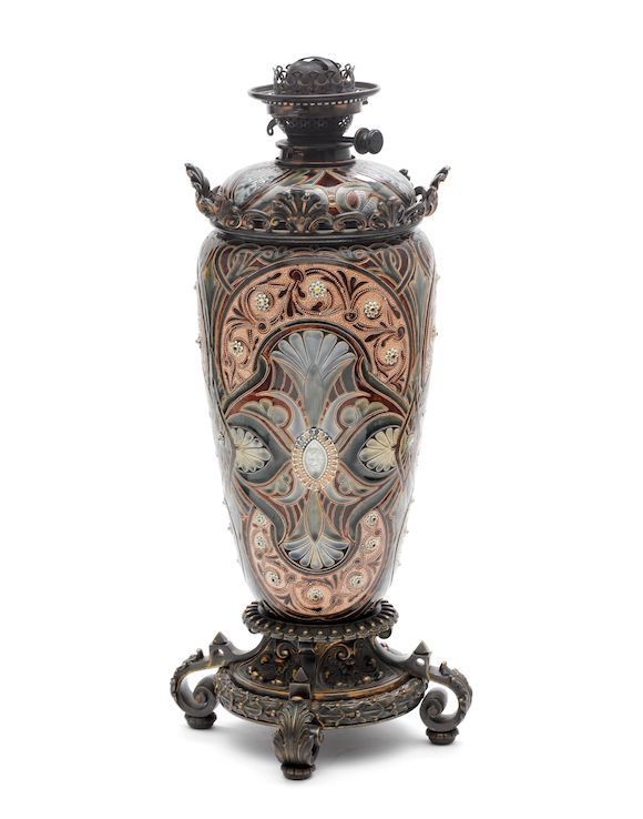 Bonhams : Edith Lupton for Doulton Lambeth a Large and Impressive Oil ...