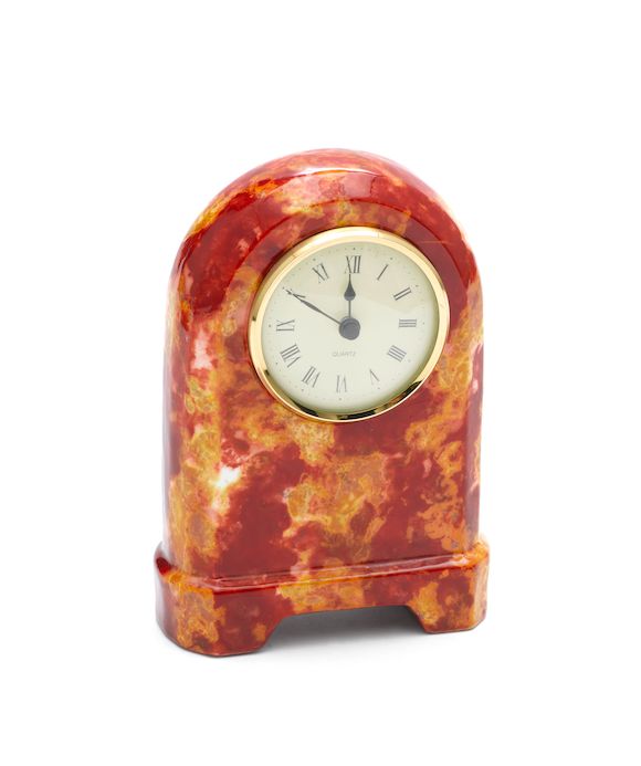 Bonhams : Doulton Burslem a Flambe Glaze Trial Clock Model, circa 1995