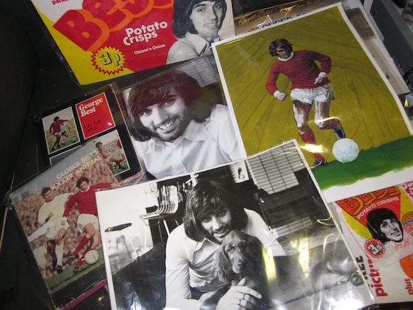 Bonhams : A collection of George Best memorabilia including advertising ...