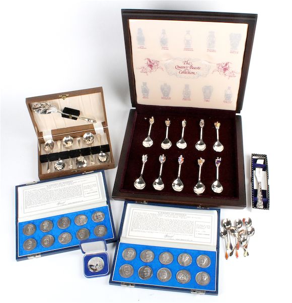 Bonhams : A set of The Queen's Beasts silver spoons By Toye, Kenning ...