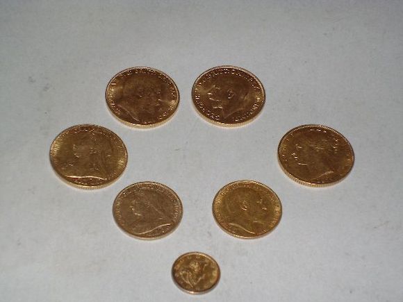 Bonhams : Victoria: two sovereigns, 1872 (spade type) and 1900, a half ...