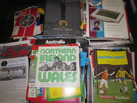 Bonhams : A large collection of football programmes including F.A. Cup ...