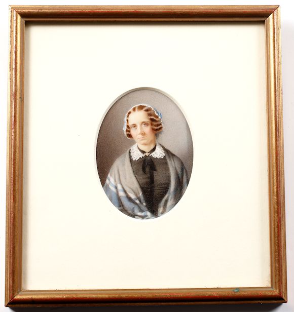Bonhams : Mrs Amelia Miers (British, born 1790) A Lady, wearing black ...