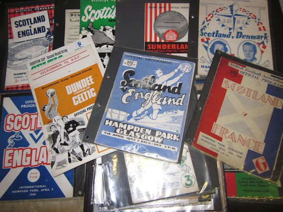 Bonhams : A collection of 1950's to 1980's Scottish football programmes