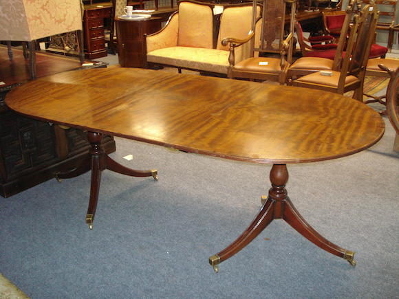 Bonhams An Early 20th Century Mahogany Twin Pedestal Dining Table
