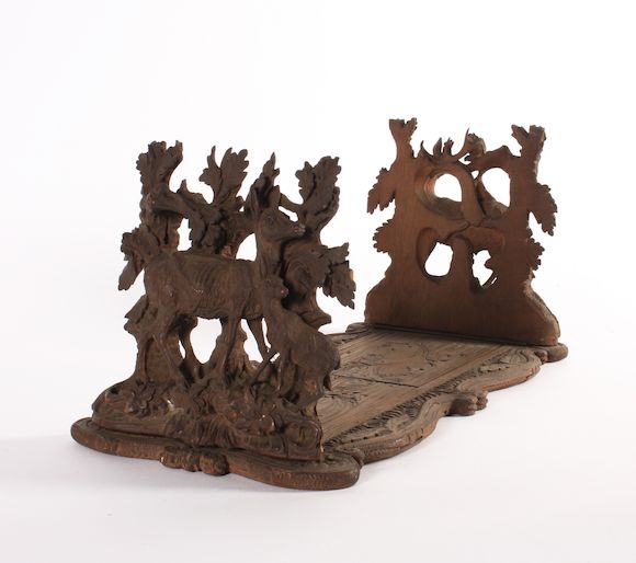 Bonhams : A Black Forest carved linden wood sliding book stand, circa 1900