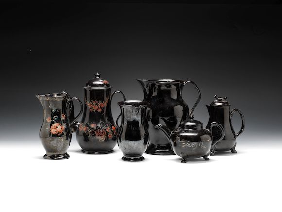 Bonhams : A collection of Jackfield wares, mid 18th century