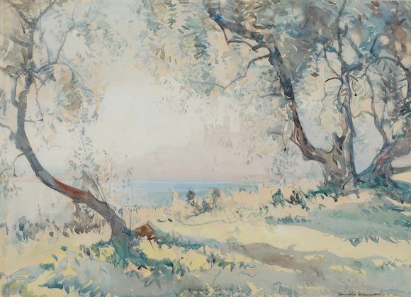 Bonhams : Arthur Henry Knighton Hammond (British, 1875-1970) Old Menton ...