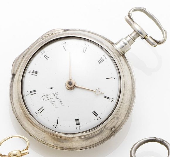 Bonhams : J. Moritz. An early 19th century silver pair case pocket ...