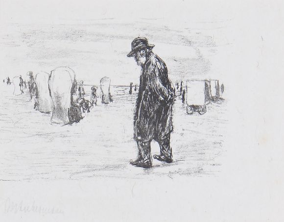 Bonhams : Max Liebermann (German, 1847-1935) Badende Knaben Etching ...