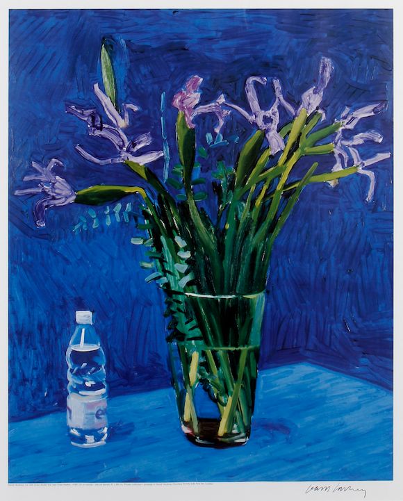 Bonhams : David Hockney R.A. (British, born 1937) Iris with Evian ...