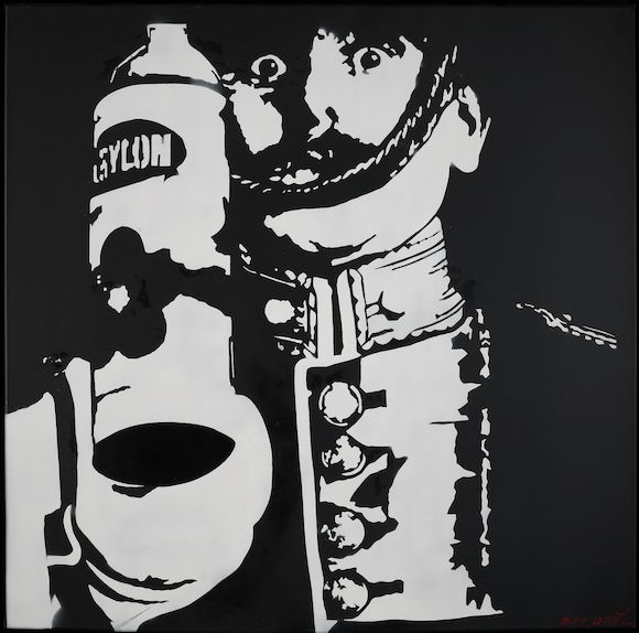 Bonhams : Blek Le Rat (b.1952) Diplomacy signed and dated 2008; signed ...