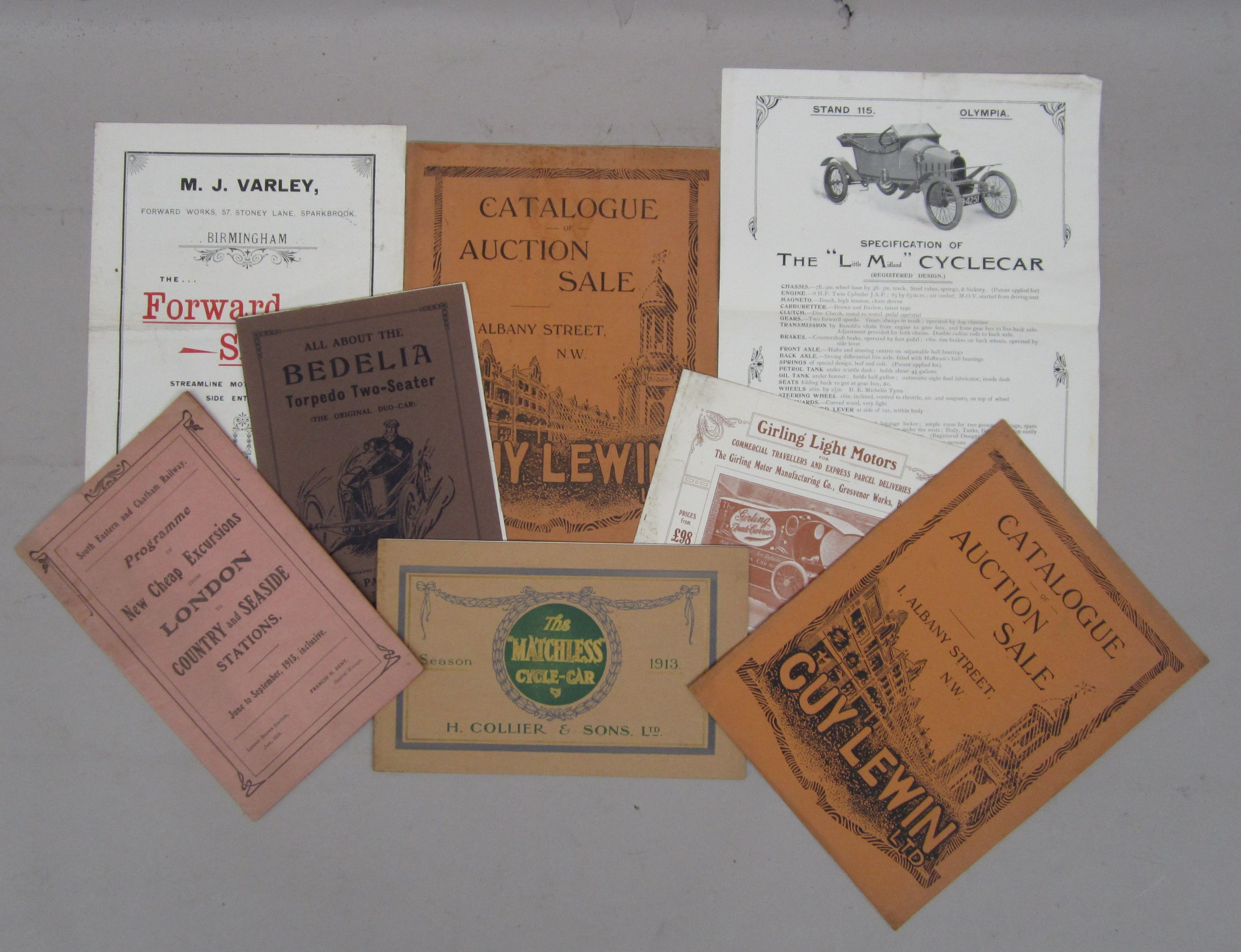 Bonhams Cars : A selection of Edwardian motoring ephemera, (Qty)