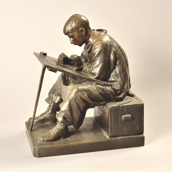 Bonhams : Anton van Wouw (South African, 1862-1945) 'The Art Student ...