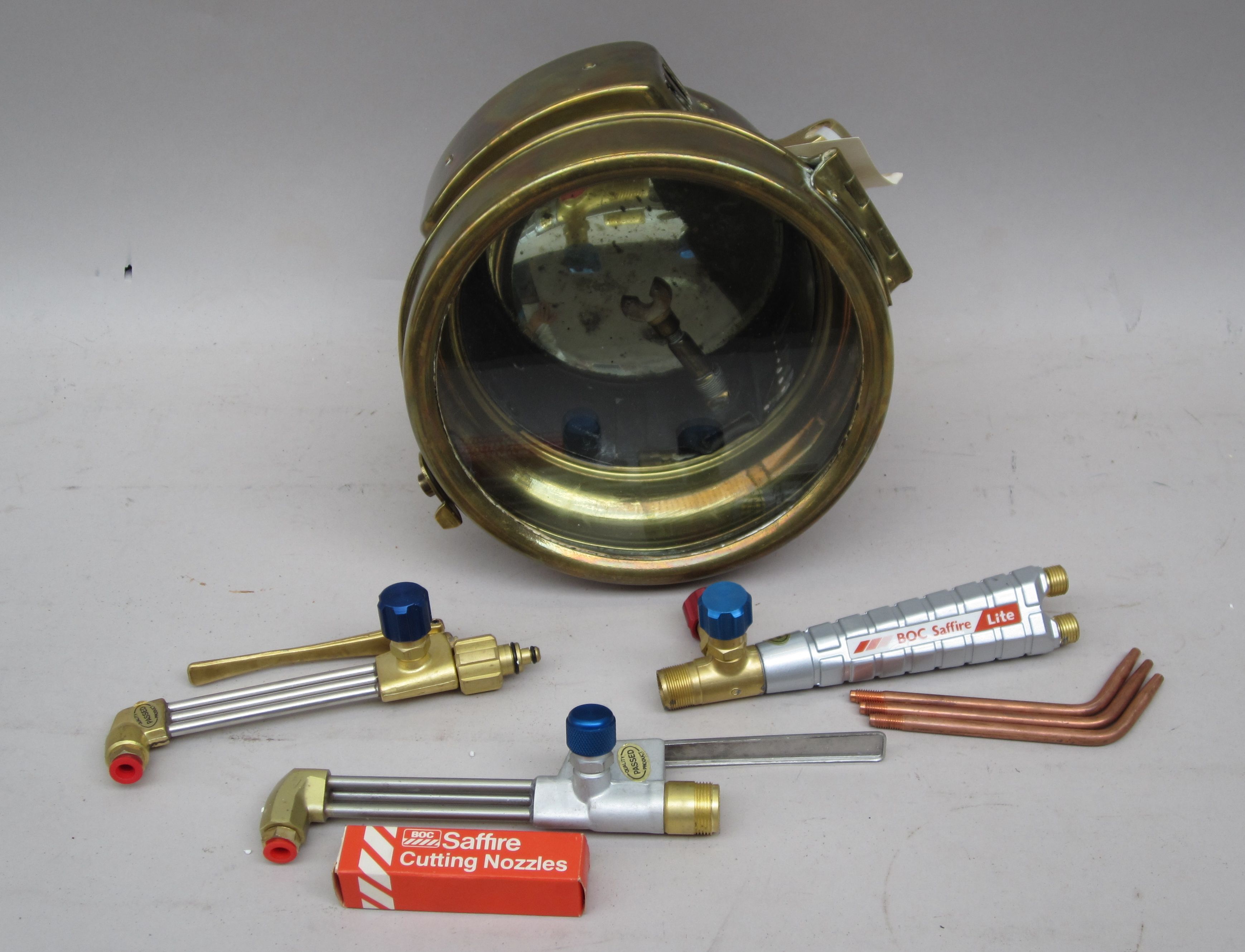 Bonhams Cars : An 8 inch acetylene motor lamp,