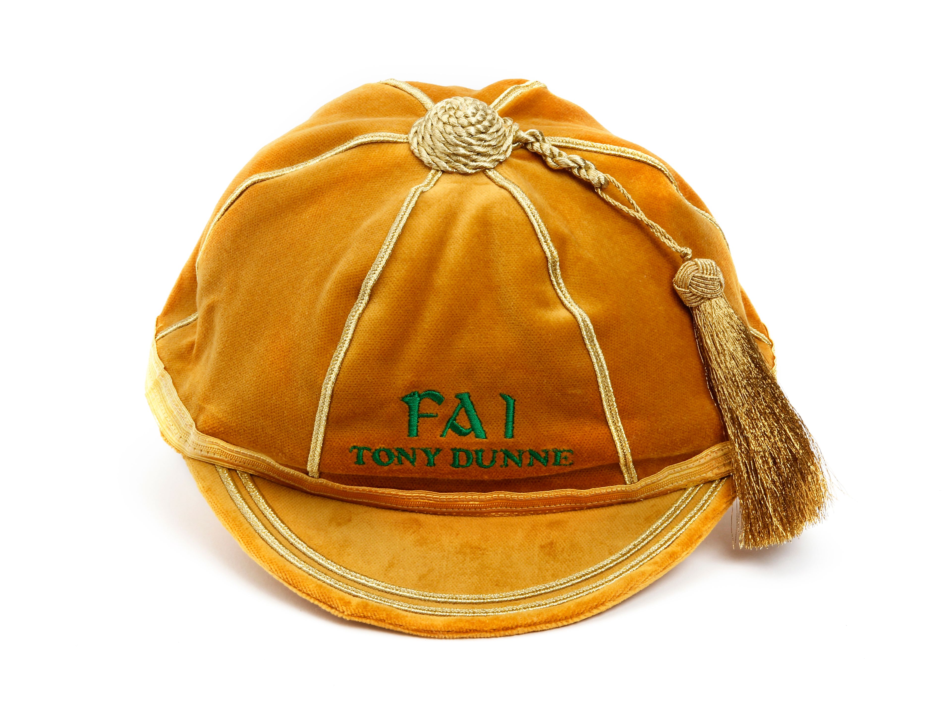 Bonhams : 1962 Irish international cap awarded to Tony Dunne for his ...
