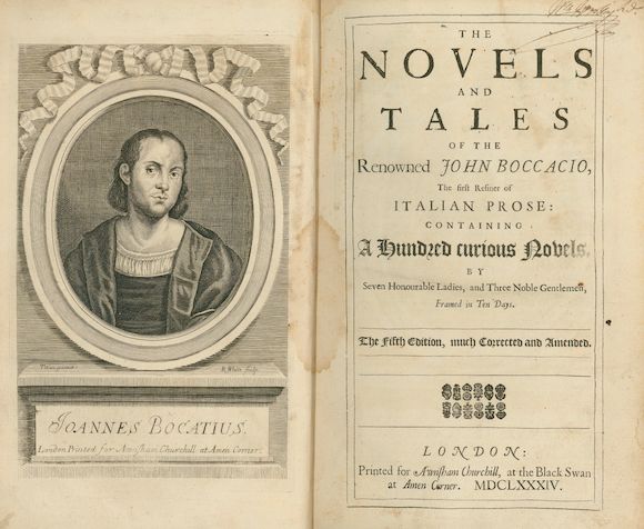 Bonhams : BOCCACCIO (GIOVANNI) The Novels and Tales... Containing a ...