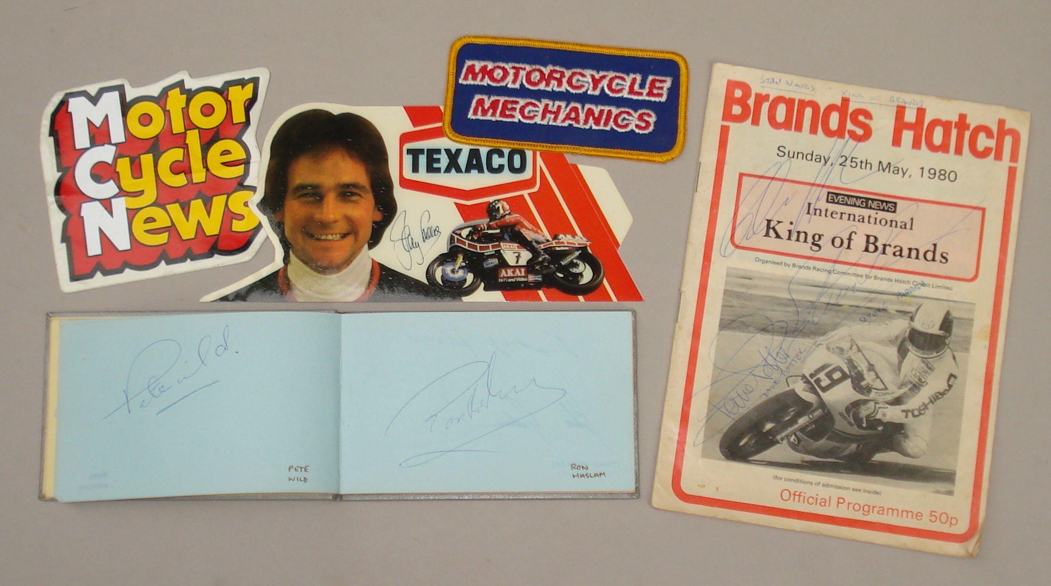 Bonhams Cars : A multiple signed autograph book of motorcycling ...