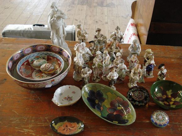 Bonhams : Three small modern Moorcroft dishes, various continental ...