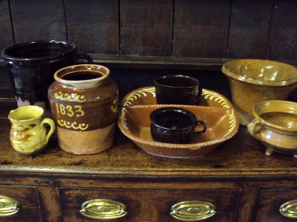 Bonhams : A collection of various country pottery wares