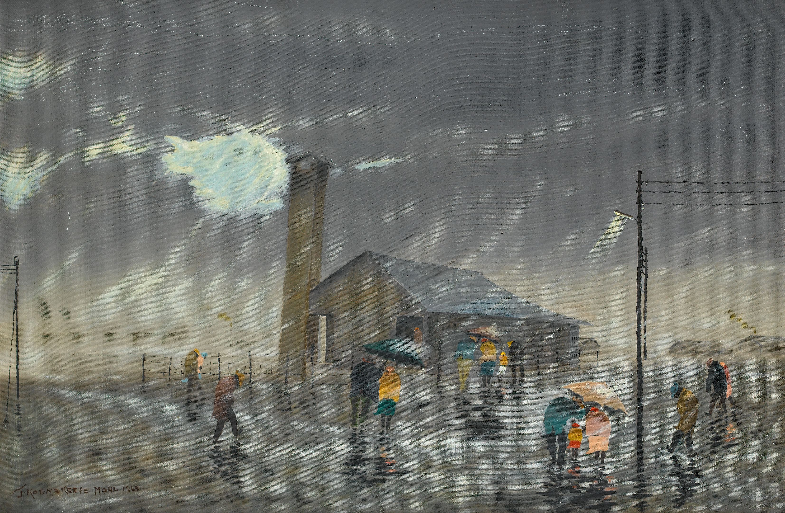 Bonhams : John Koenakeefe Mohl (South African, 1903-1985) 'To Church in ...