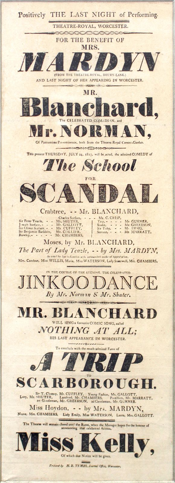 Bonhams : A collection of theatre playbillsComprising the Theatre Royal ...