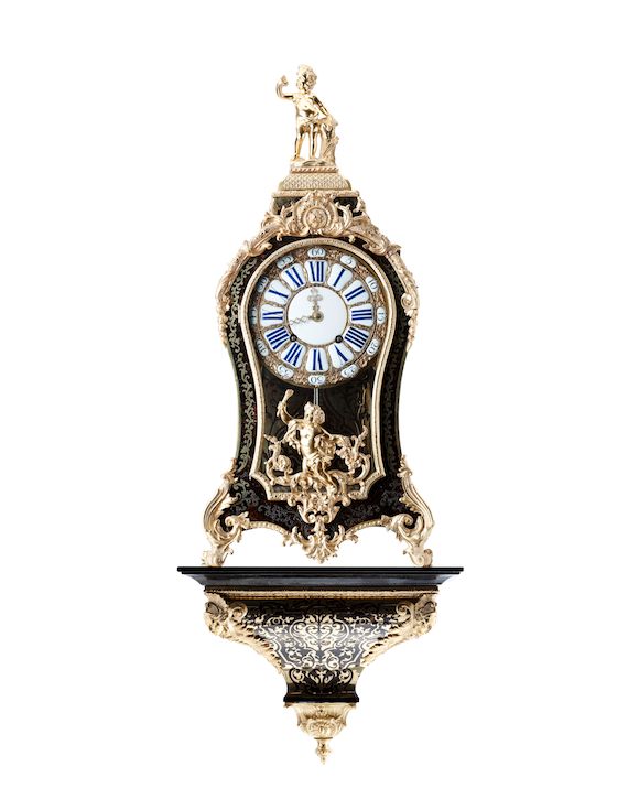Bonhams : An 18th century tortoise shell and boulle-work bracket clock ...