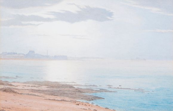 Bonhams : Julian Alden Weir (American, 1852-1919) 'Portobello Pier from ...