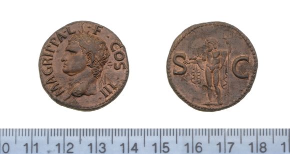 Bonhams : Agrippa, died 12 BC, Copper As struck by Caligula, Rome (AD ...