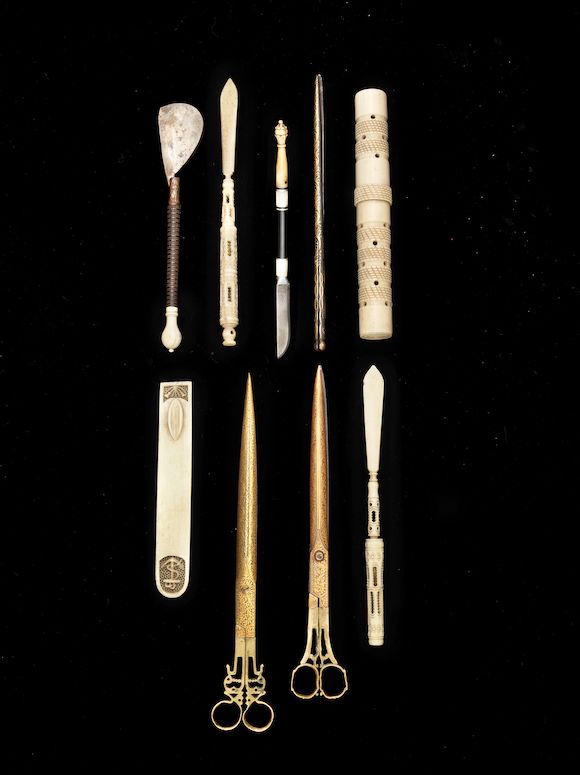 Bonhams : A group of Ottoman calligraphic Instruments Turkey, 19th ...
