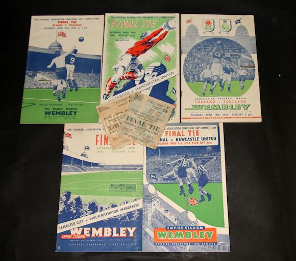 Bonhams : 1936, 1938 F.A. Cup final tickets and late 1940's/early 1950 ...