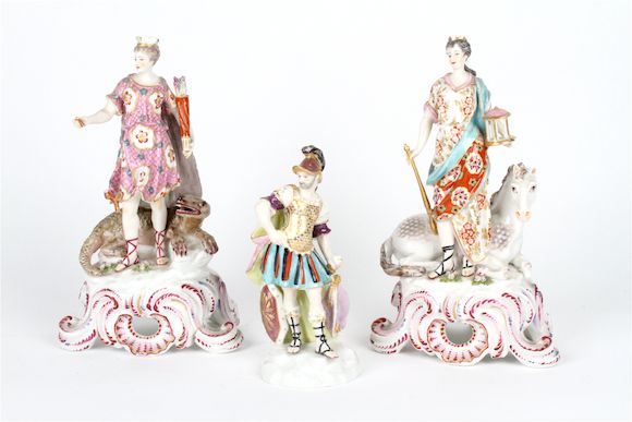 Bonhams : A pair of Samson figure groups and another Samson figure 19th ...