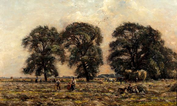 Bonhams : Herbert F. Royle (British, 1870-1958) 'Harvest Time'
