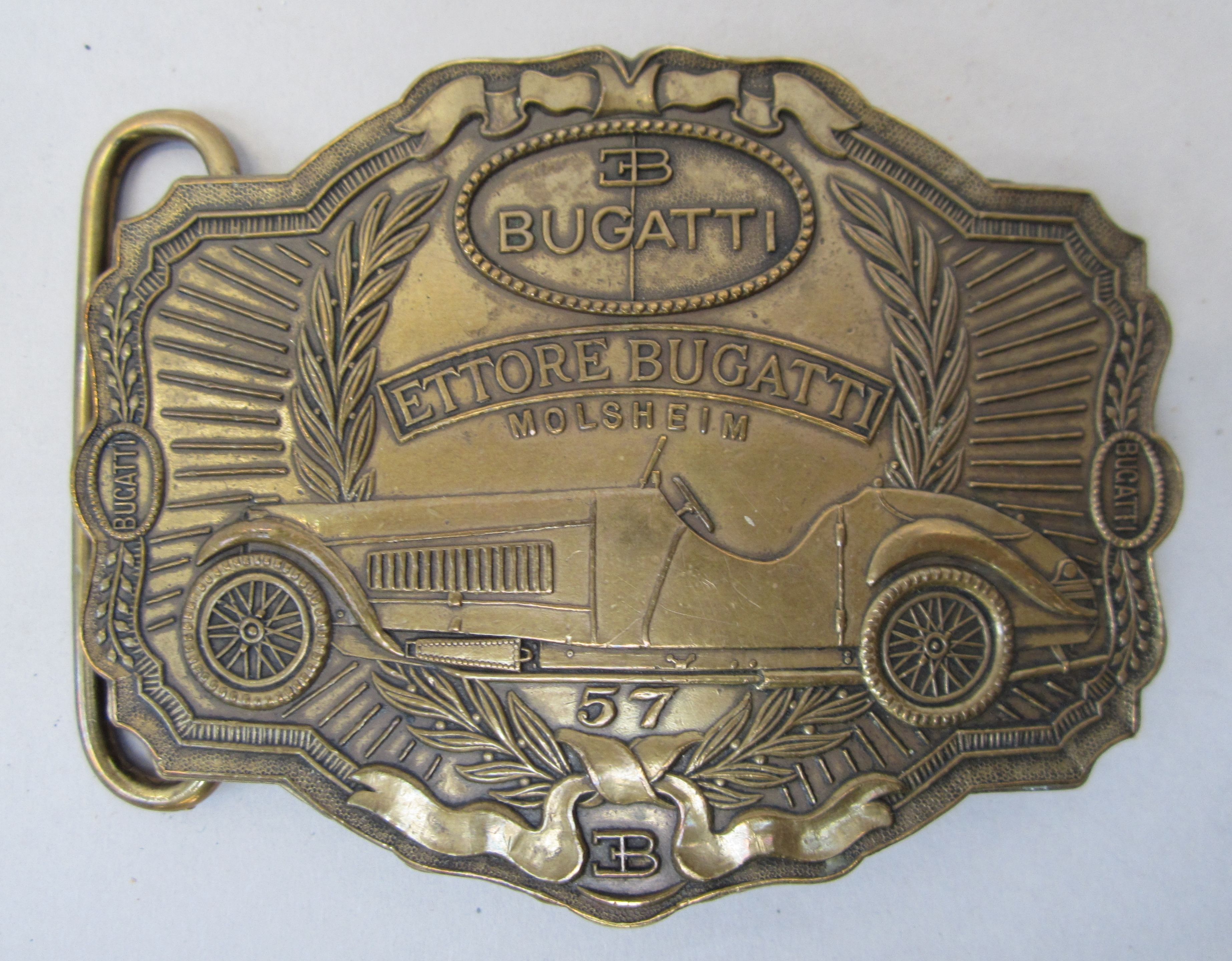 Bonhams Cars : A Bugatti belt buckle,