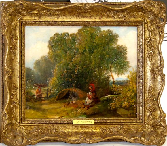Bonhams : Henry Harris (1852-1926) Gypsy camp,
