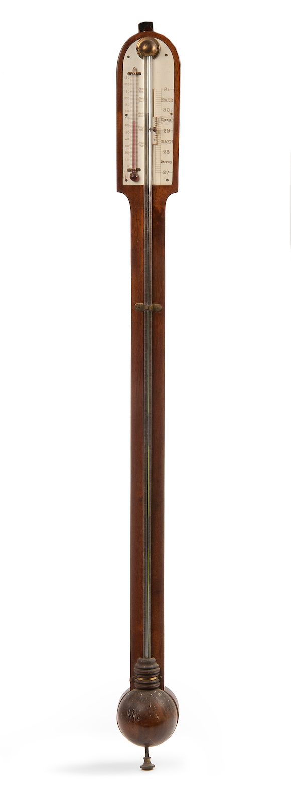 Bonhams : A 19th century and later mahogany stick barometer