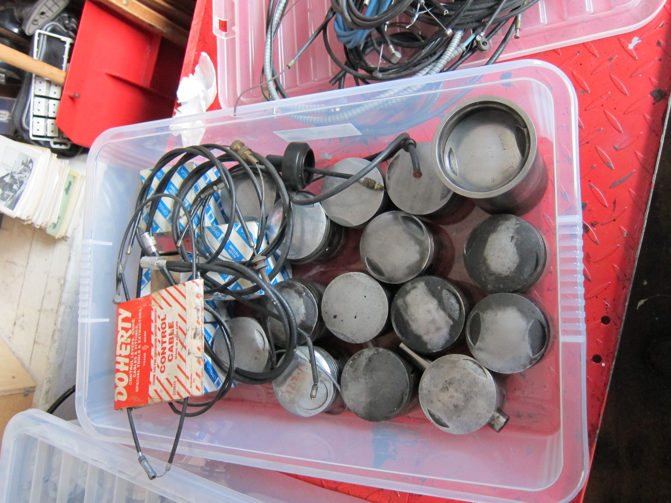 Bonhams Cars : A quantity of assorted pistons,