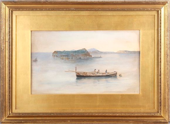 Bonhams : Vincenzo Loria (Italian, 1850-1939) Fishermen at sea (a pair)