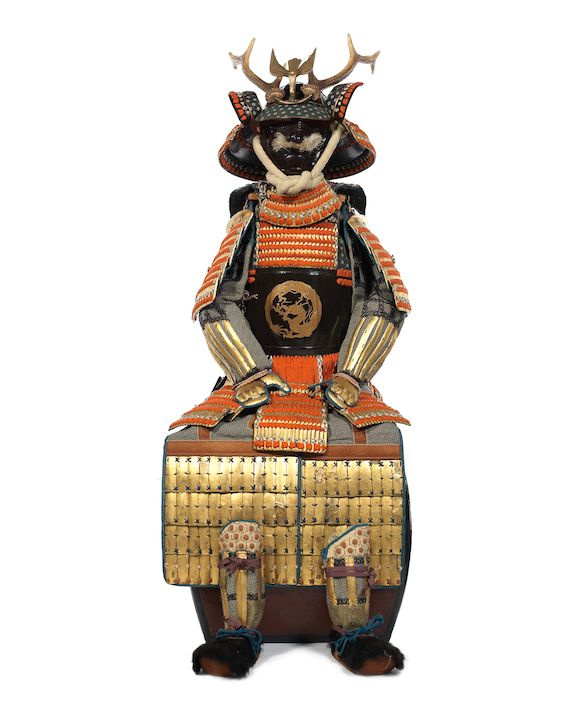 Bonhams : A warabe gusoku armour Late Edo Period, mid 19th century