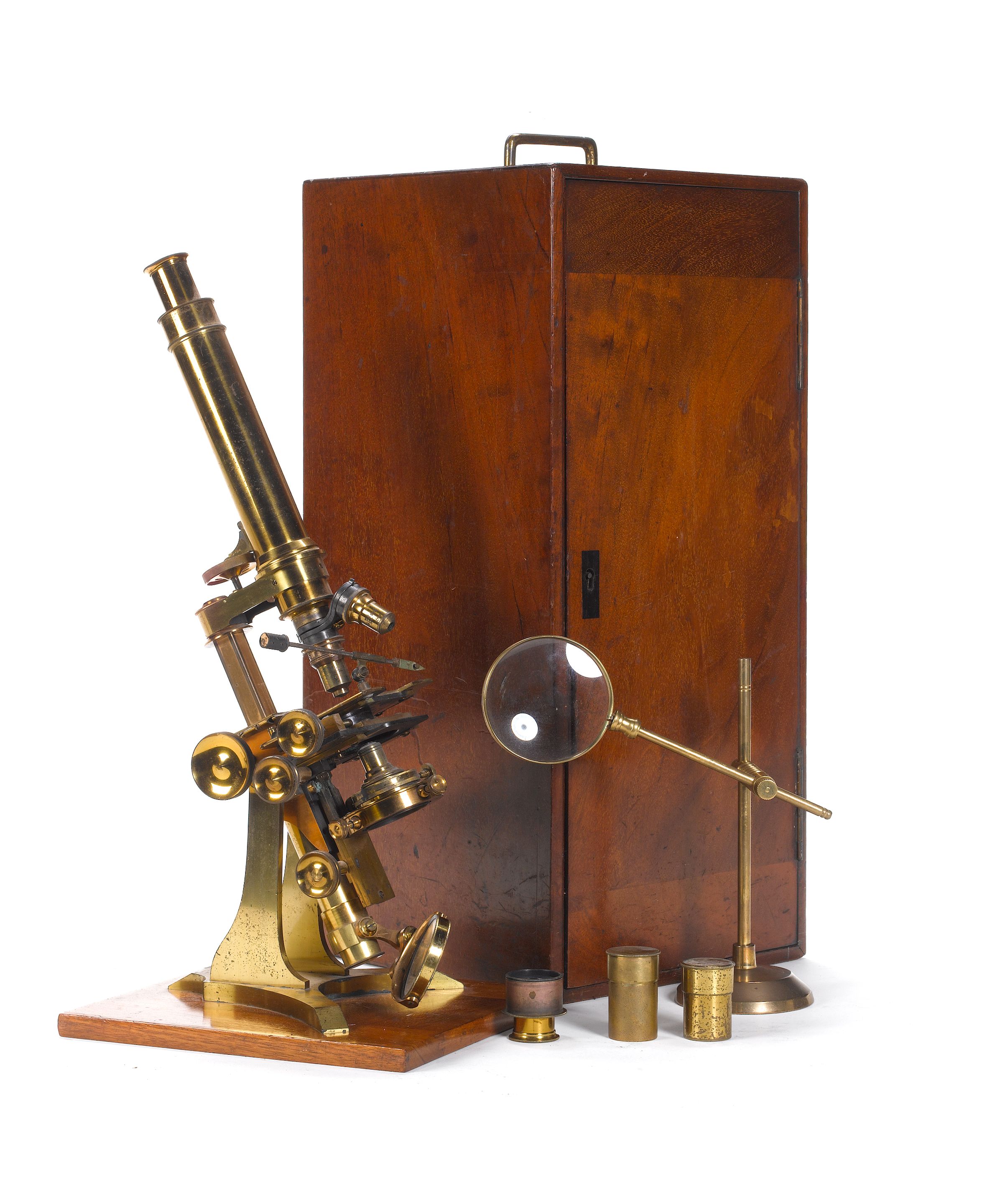 Bonhams : A Ross compound monocular microscope, English, late 19th century,