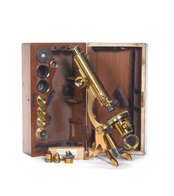 Bonhams : A James How compound monocular microscope, English, late 19th ...