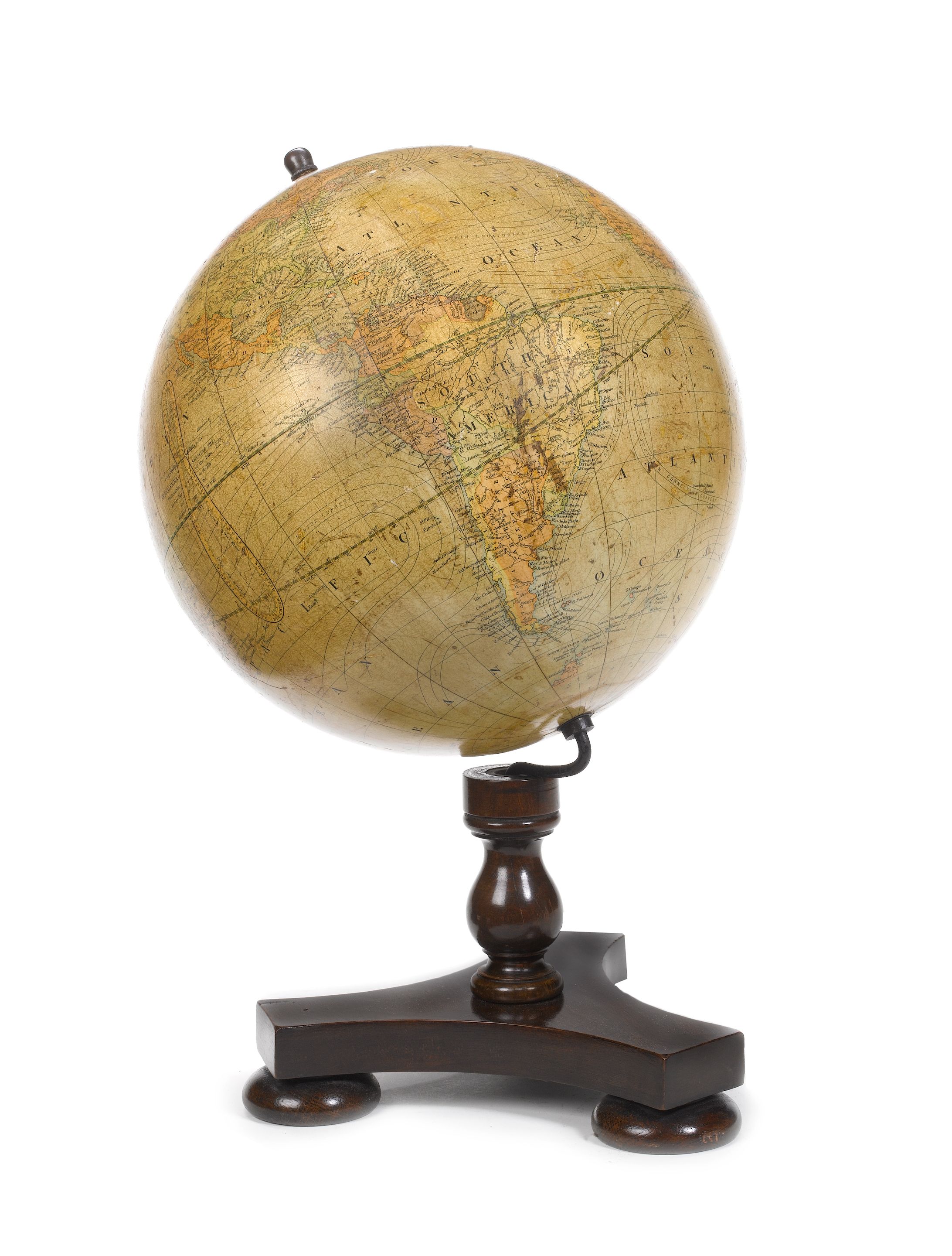 Bonhams : A S Smith & Son 12-inch terrestrial table globe, English, mid ...