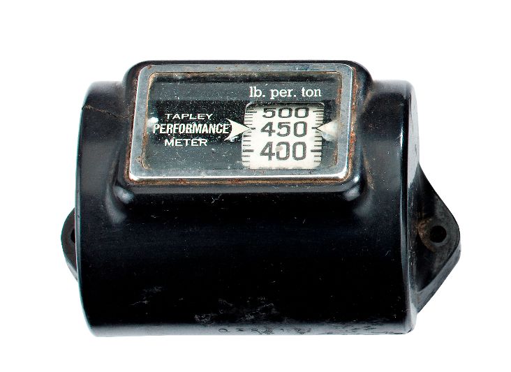 Bonhams Cars : A post war Tapley Performance meter