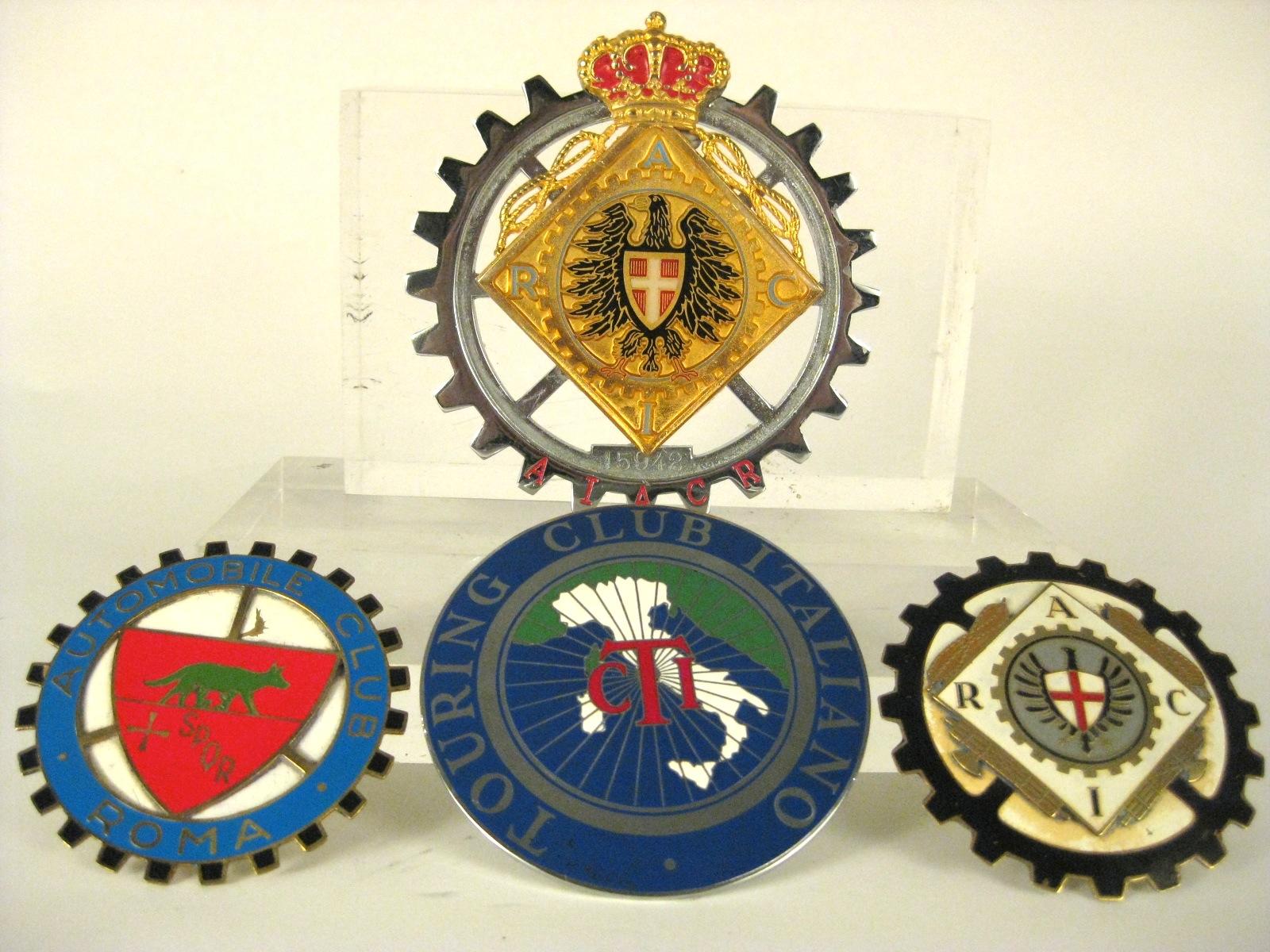 Bonhams Cars : A collection of four badges from Italy
