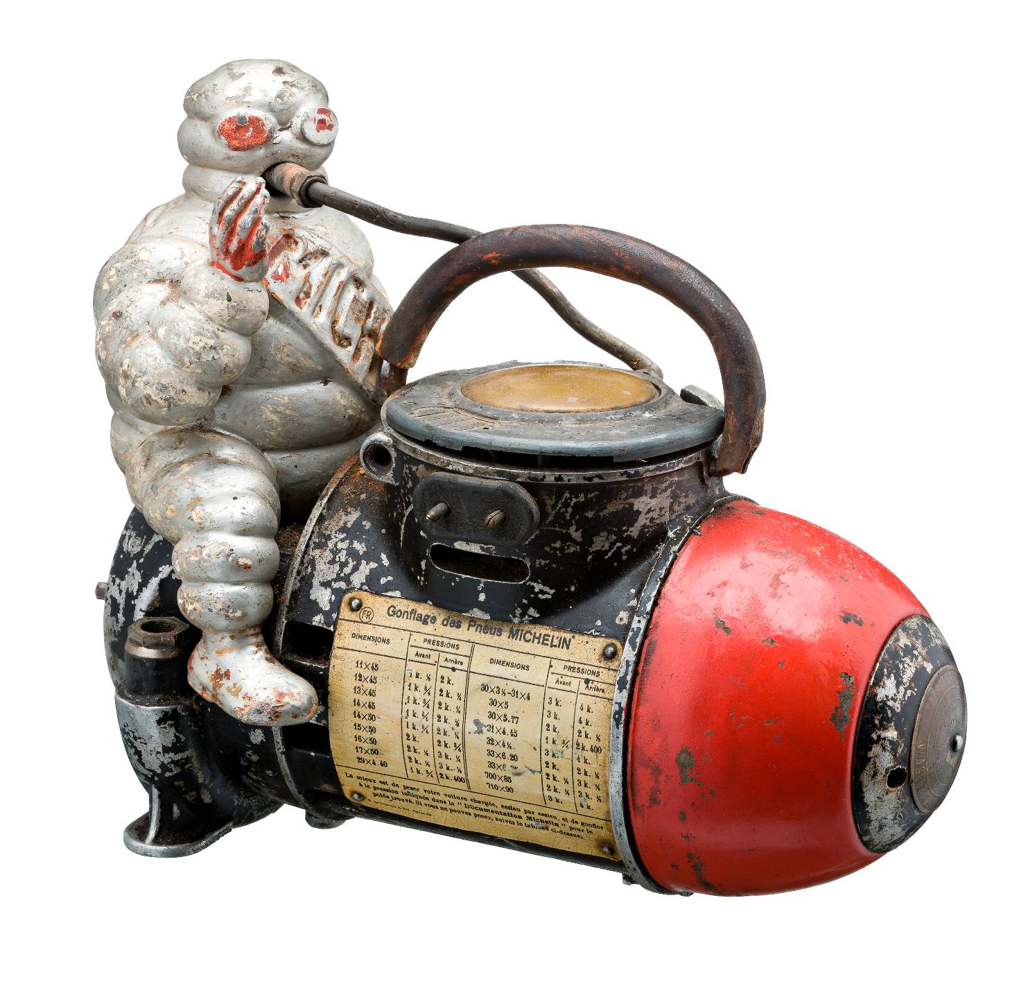 Bonhams Cars : A small portable Michelin 'Bibendum' air compressor