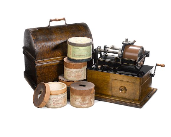 Bonhams : A good Edison Concert phonograph, with Concert cylinder ...