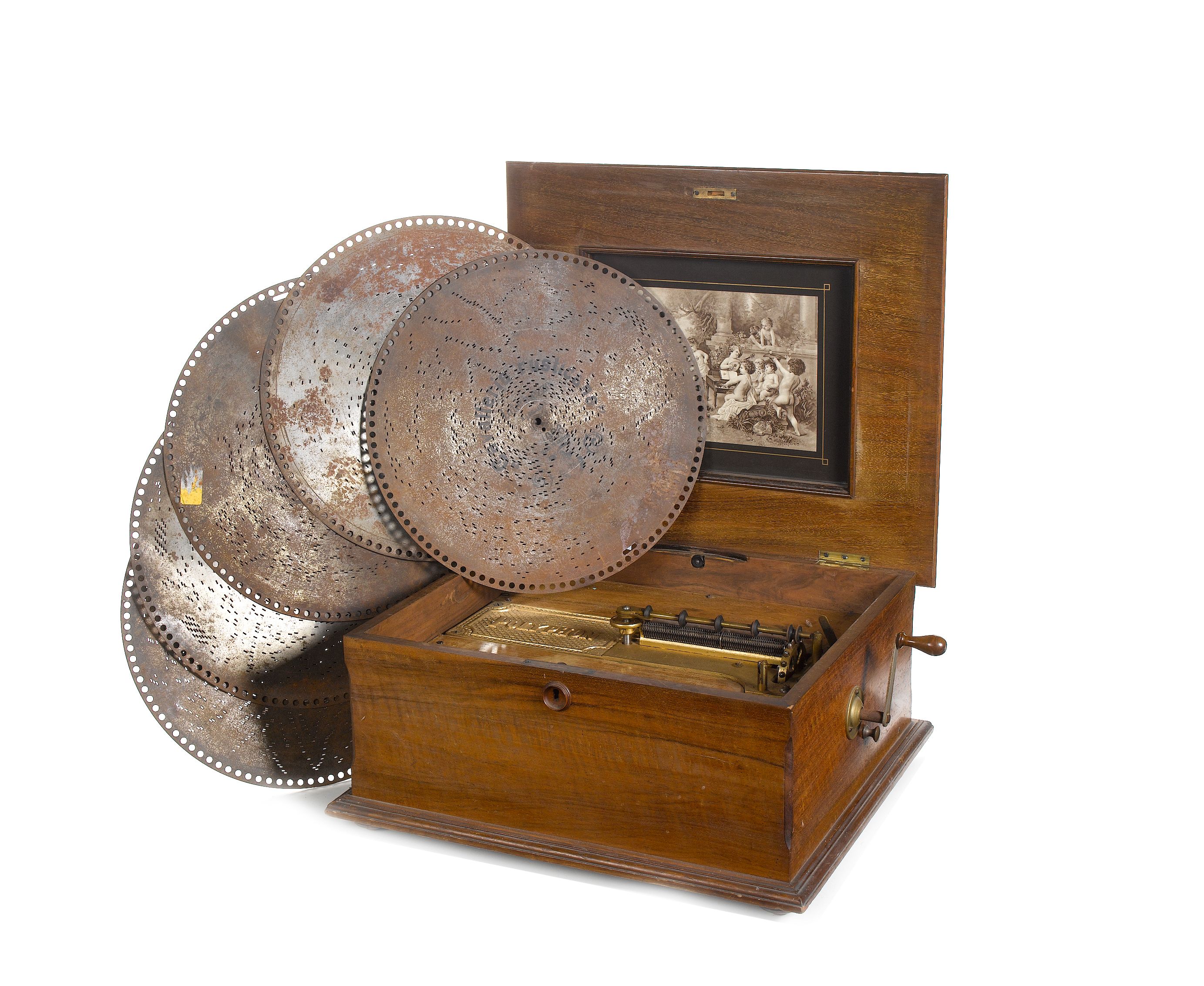 Bonhams : A 15.1/2-inch Polyphon disc musical box,