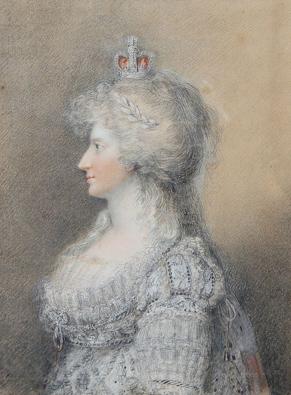 Bonhams : After Peltro William Tomkins, late 18th Century Caroline of ...